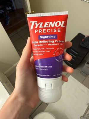 Tylenol Topical Analgesic Night-Time Pain Relieving Cream - 4 fl oz ...