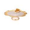 Classic Touch 12" Cake Stand With Gold Border : Target
