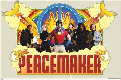 Trends International Dc Comics Tv Peacemaker - Group Framed Wall Poster ...