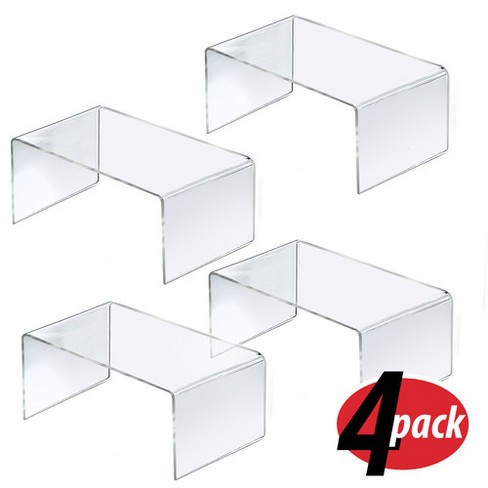 Azar Displays Clear Acrylic Riser Pedestal Display 12"w X 6"d X 6"h, 4 ...