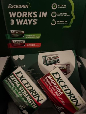 Excedrin Extra Strength Pain Reliever Caplets - Acetaminophen/aspirin ...