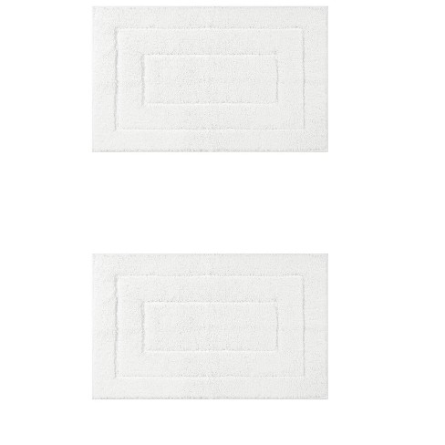 Unique Bargains Bathroom Absorbent Non-slip Comfortable Geometry Bath ...