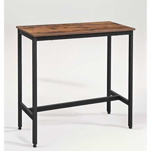 Bar Table, Narrow Long Bar Table, Kitchen Dining Table, Sturdy Metal ...