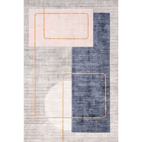 Nuloom Maja Abstract 4x6 Machine Washable Indoor Area Rug For Living ...