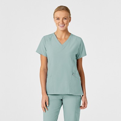 Wink W123 Women's Stylized V-neck Scrub Top, 2x : Target