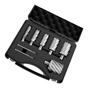 VEVOR Annular Cutter Set, 8 pcs Weldon Shank Mag Drill Bits Kit, 2 ...