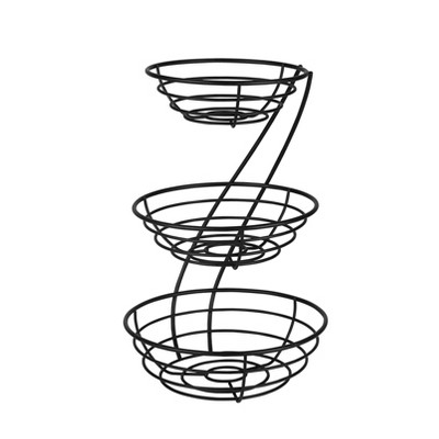 Metal 2 Tier Tray - Storied Home: Decorative, Space-saving Organizer ...