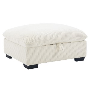 Xiyuyeu Storage Ottoman Bench, Entryway Benches With Soft And Fluffy ...