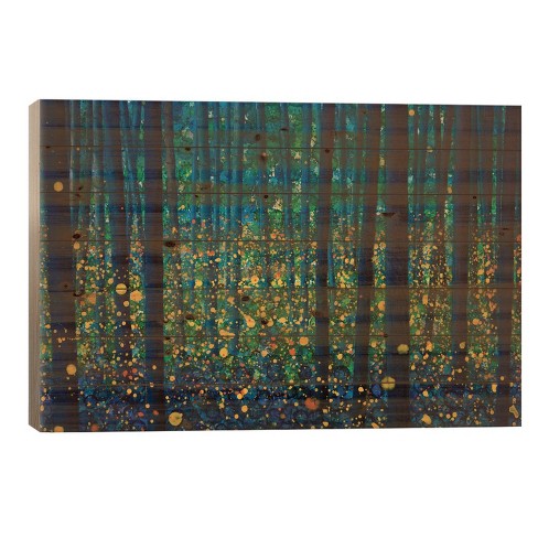 26" X 40" Fireflies Wood Print By Db Waterman - Icanvas: Horizontal ...