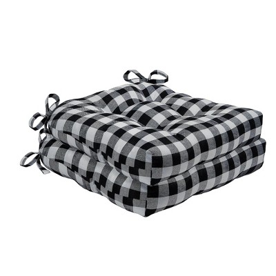 Kate Aurora Set Of 2 Country Farmhouse Plaid Stain/water Resistant ...
