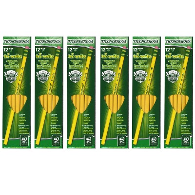 Ticonderoga® Tri-write™ Pencils, 12 Per Pack, 6 Packs : Target