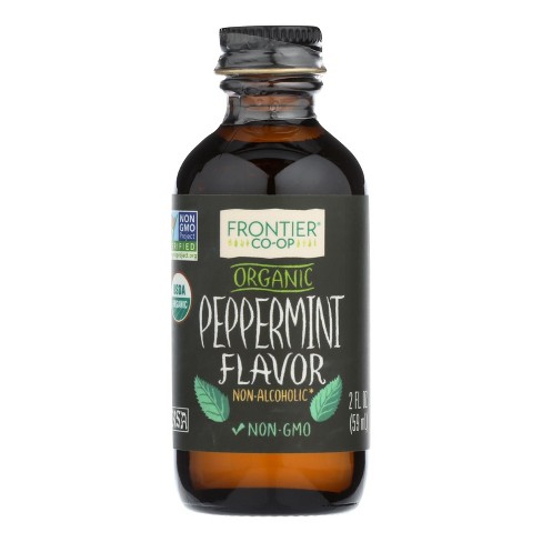 Frontier Co-op Organic Peppermint Flavor Non-alcoholic - 2 Oz : Target