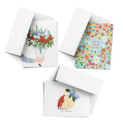 Summer Bouquet Greeting Card Pack Set (8 Ct.) By Ramus & Co : Target
