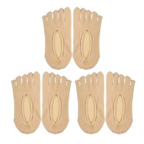 Unique Bargains Invisible Five Fingers Socks Hook Silk Five Toe Socks ...