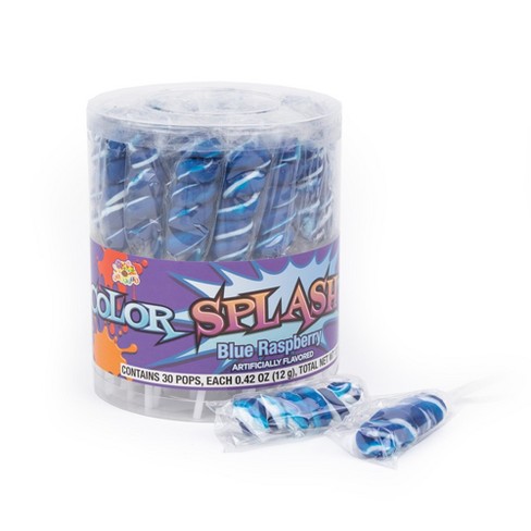 Royal Blue Twisty Pop Lollipops Blue Raspberry Candy : Target
