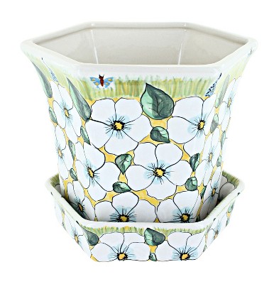 Blue Rose Polish Pottery Serenity Flower Pot : Target