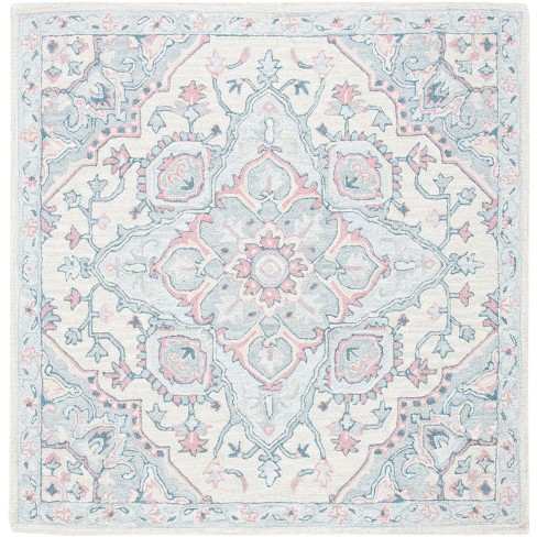Heritage Hg922 Hand Tufted Area Rug - Beige/blue - 6'x6' - Safavieh ...