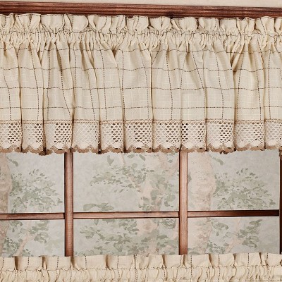Sweet Home Collection | Adirondack Cotton Kitchen Window Curtains, 36 ...