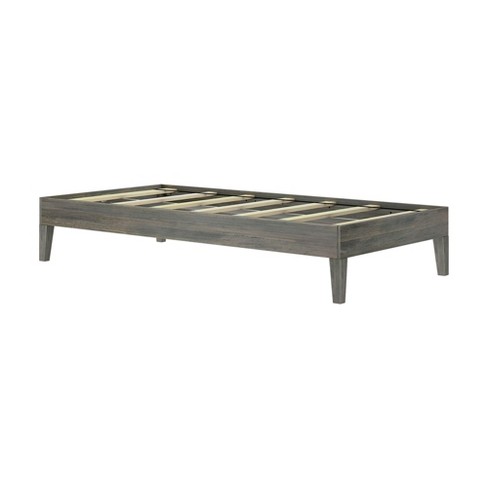 Plank+beam Twin-size Platform Bed, Driftwood : Target