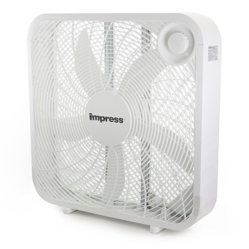 Impress 20-inch 3-speed Box Fan- White : Target
