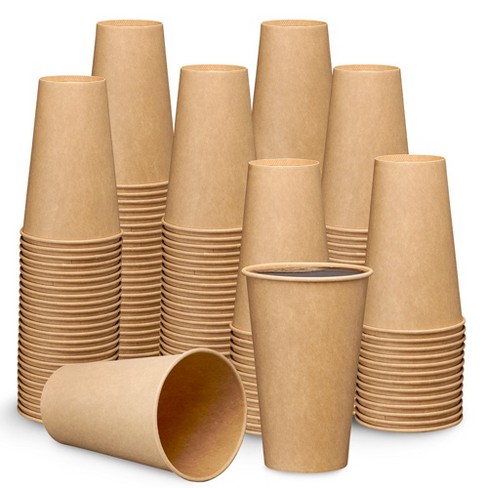 Cheer Collection 16oz Disposable Paper Cups - Natural Brown (pack Of ...