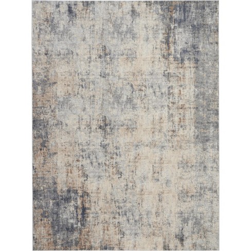 Nourison Rustic Textures Abstract Indoor Area Rug Grey/beige 7'10" X 10 ...