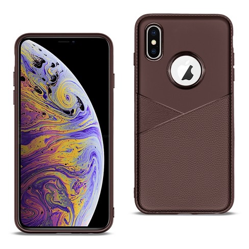 Reiko Apple Iphone Xs Max Tpu Leather Feel Case Leather Fit Flexible ...