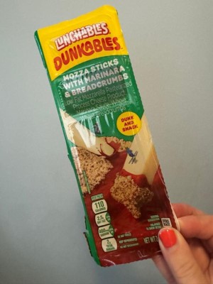 Lunchables Dunkables Cheese Sticks With Pizza Sauce And Bread Crumbs ...