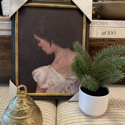 11" X 14" Female Portrait Framed Wall Art Canvas - Threshold™ Designed ...