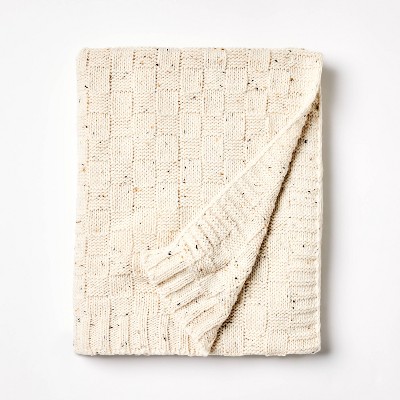 Ribbed Plush Throw Blanket White - Room Essentials™ : Target