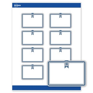 Avery® Matte 2" x 3" Labels, Silver & Navy Seal, 160ct : Target
