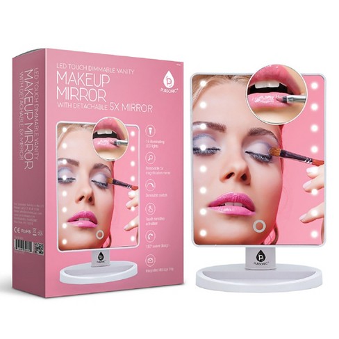 Pursonic Led Lighted Vanity Makeup Mirror White : Target