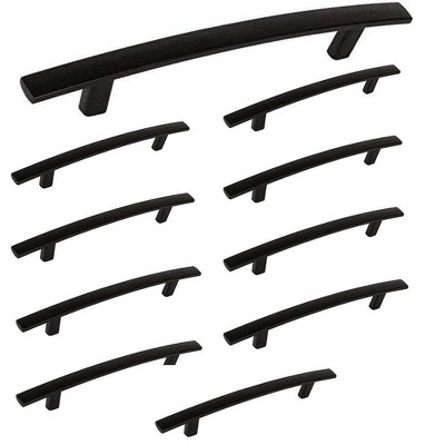 Aviano Hardware 7-13/16'' Modern Curved Arch Handle - 10 Piece - Black ...