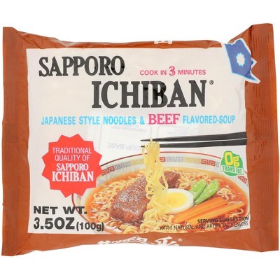 Sapporo Ichiban Noodles Beef - Case of 24 - 3.5 oz for sale | North Las ...