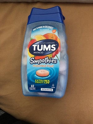 Tums Smoothies Antacids - Assorted Fruit - 12ct : Target