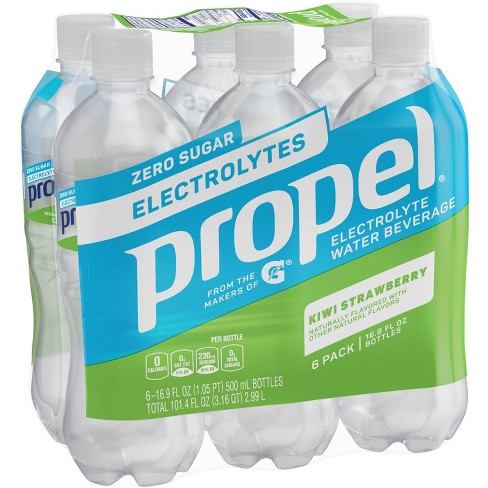 Propel Zero Kiwi Strawberry Nutrient Enhanced Water - 6pk/16.9 Fl Oz Bottles : Target