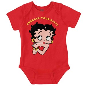 Betty Boop Cartoon Cute Motivational Baby Bodysuit Jumper Girls ...