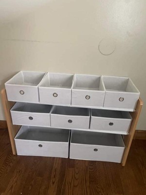 Kids' Toy Storage Organizer With 9 Collapsible Fabric Storage Bins ...