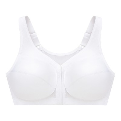 Glamorise Womens Magiclift Front-closure Posture Back Wirefree Bra 1265 ...