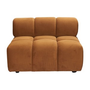 HomeStock 26 in H Brown Finish Square Wood Frame Straight Armchair ...