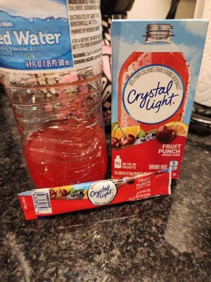 Crystal Light On-the-go Fruit Punch Drink Mix - 10pk/0.09oz : Target