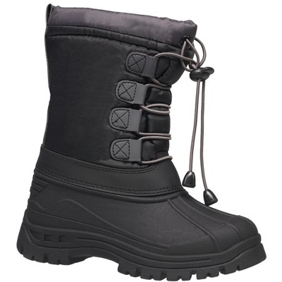 Coxist Kid's Tall Snow Boot - Winter Boot For Boys And Girls In Grey ...