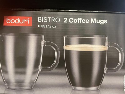 Bodum Bistro 12oz Single Wall Mug - 2pc Set : Target