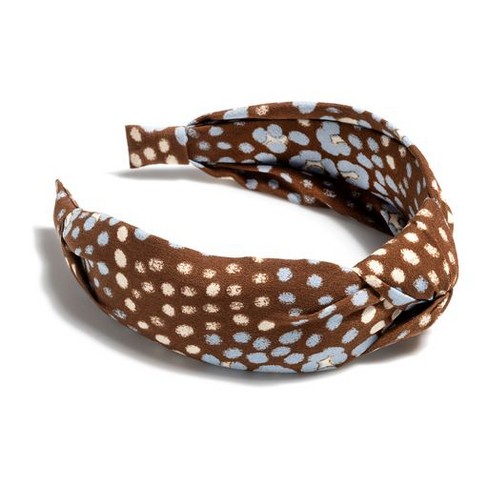 Shiraleah Knotted Flower Print Headband-brown : Target