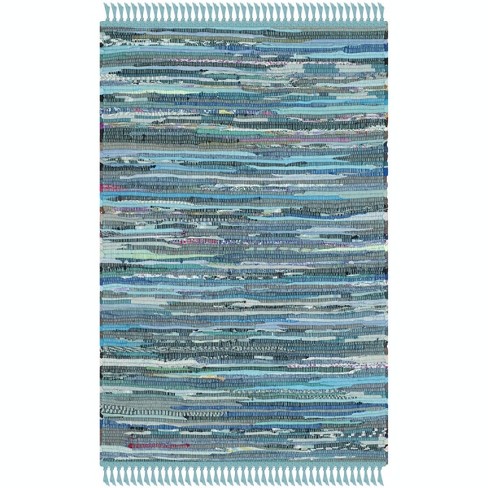 Rag Rug Rar121 Hand Woven Indoor Accent Rug - Blue/multi - 2'3"x5 ...