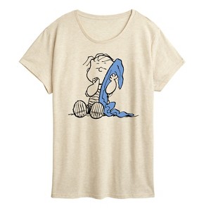 Women's - Peanuts - Linus Blanket Short Sleeve Graphic T-Shirt : Target