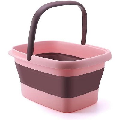 Foot Spa Bath Massager Bubble Vibration Red Light Rollers Handheld Foot ...