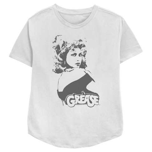 Women's Grease Sandy Retro Portrait T-shirt - White - Large : Target