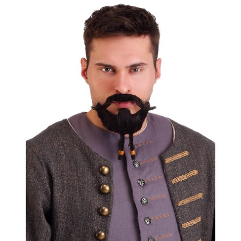 Halloweencostumes.com Men Men's Savvy Pirate Beard And Mustache, Brown ...