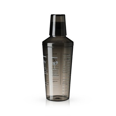 True Smoke Recipe Shaker, Tinted Plastic Cocktail Shaker, Includes 7 ...